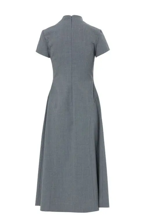 GIZIA Midi Flared Dress With Zipper