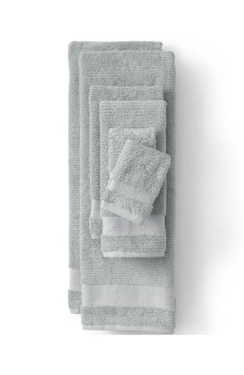 LANDS' END Organic Cotton 6-piece Towel Set - Muted Eucalyptus