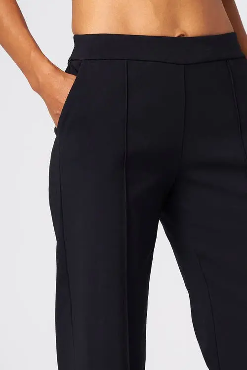 FRANNE GOLDE Wilshire Straight-leg Pant - Black