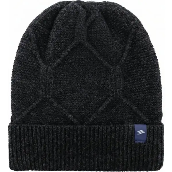 United By Blue Diamond Cable Knit Beanie - Light Heather Grey