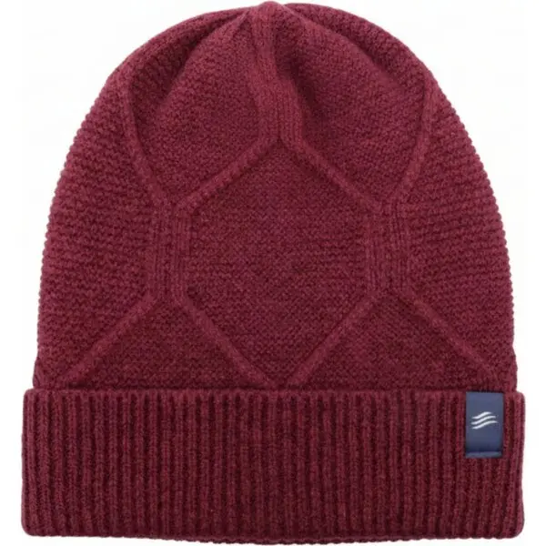 United By Blue Diamond Cable Knit Beanie - Wine