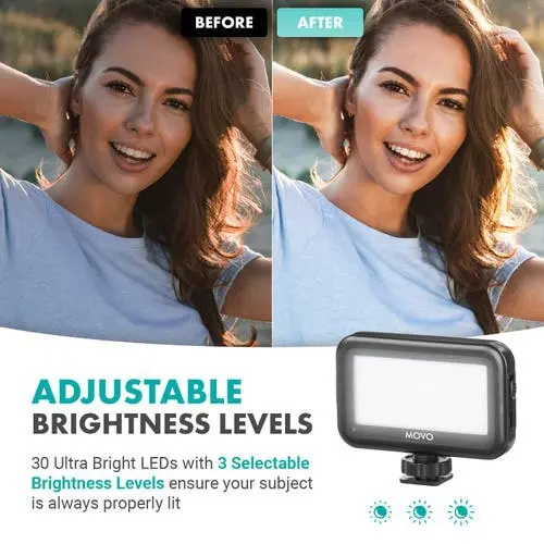 MOVO Tablet Vlogging Kit For Ipad With Mic, Light