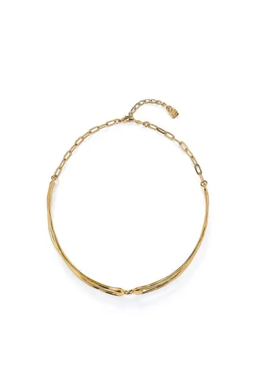 UNODE50 Choker Necklace With Topaz - Gold