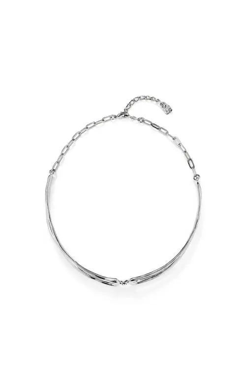 UNODE50 Choker Necklace With Topaz - Silver
