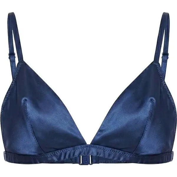 MERS SILK Silky Bra - Blue
