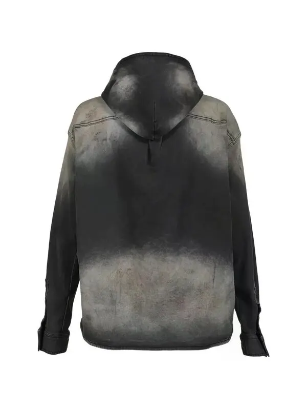 We11Done Hooded Button-up Denim Shirt
