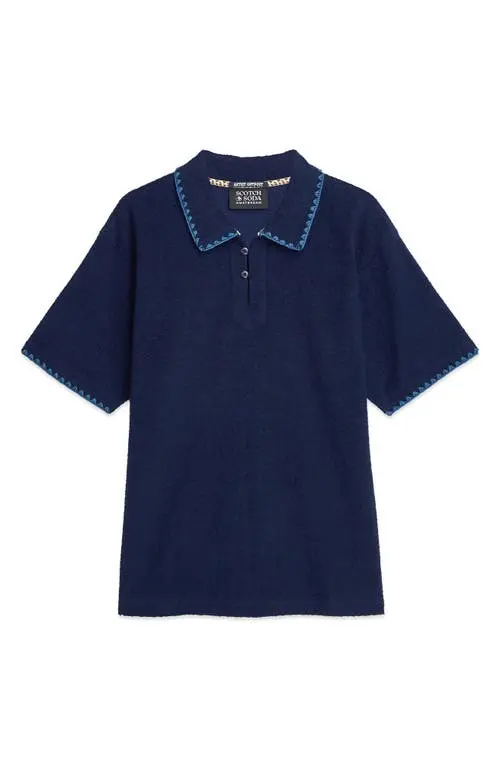 Scotch & Soda Jacquard Toweling Polo