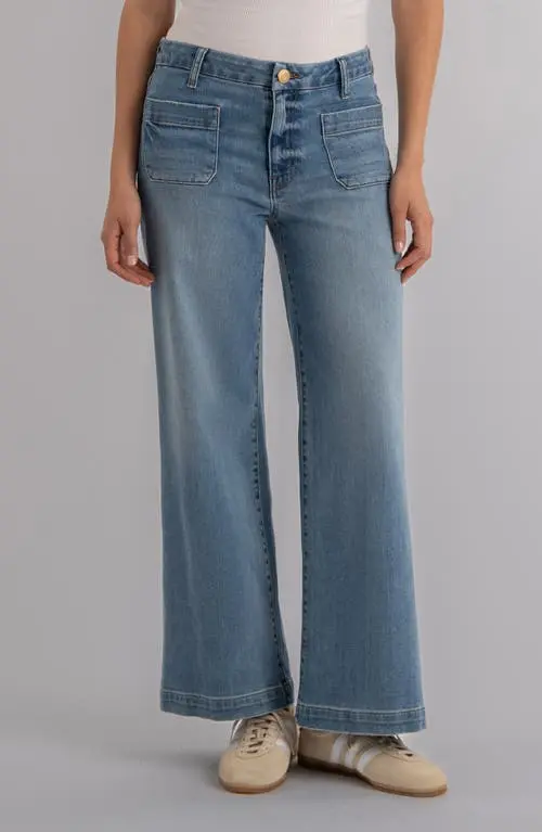 Kut From The Kloth Meg Patch Pocket High-waist Wide Leg Jeans - Totally