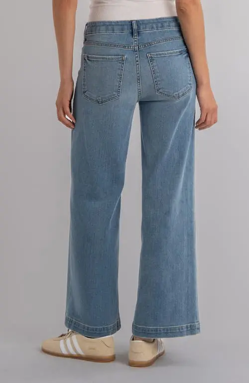 Kut From The Kloth Meg Patch Pocket High-waist Wide Leg Jeans - Totally