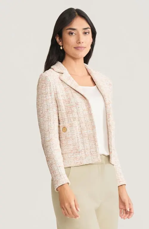 Misook Melange Tweed Knit Heritage Jacket