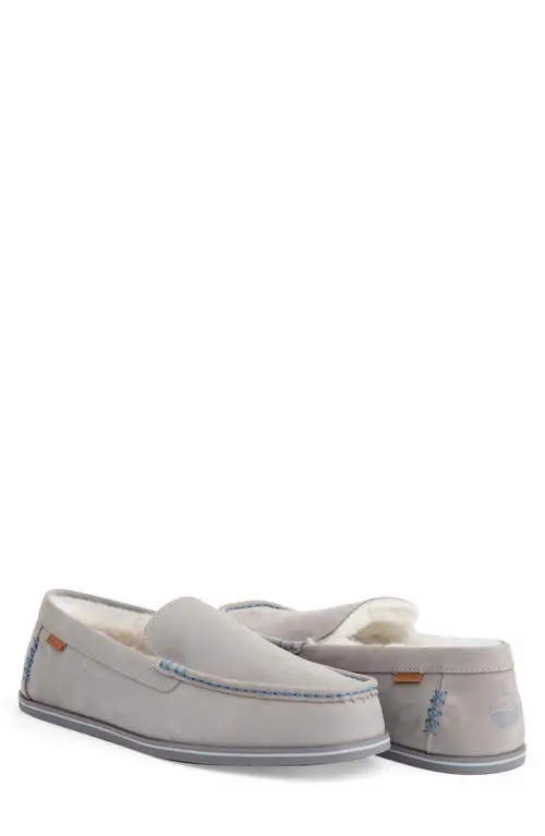 HARI MARI Sonoro Genuine Shearling Lined Slipper - Light Gray