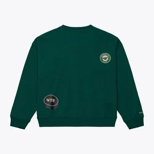 Mitchell & Ness Minnesota Wild Crewneck Sweatshirt