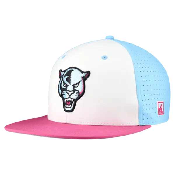 THE GAME Fiu Panthers Pro Crown Fitted Hat - White