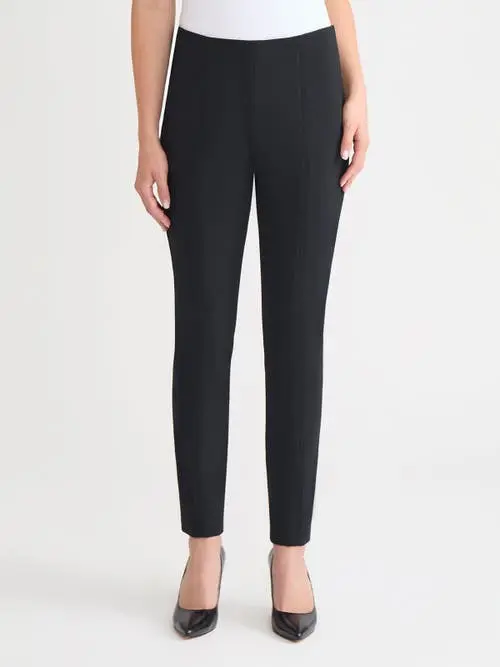 Misook Nia Slim Leg Luxestretch Ponte Pant - Black