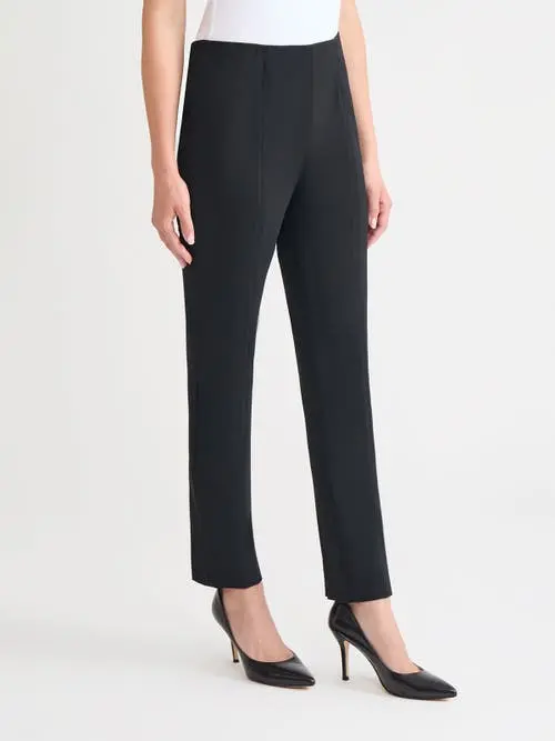 Misook Nia Slim Leg Luxestretch Ponte Pant - Black