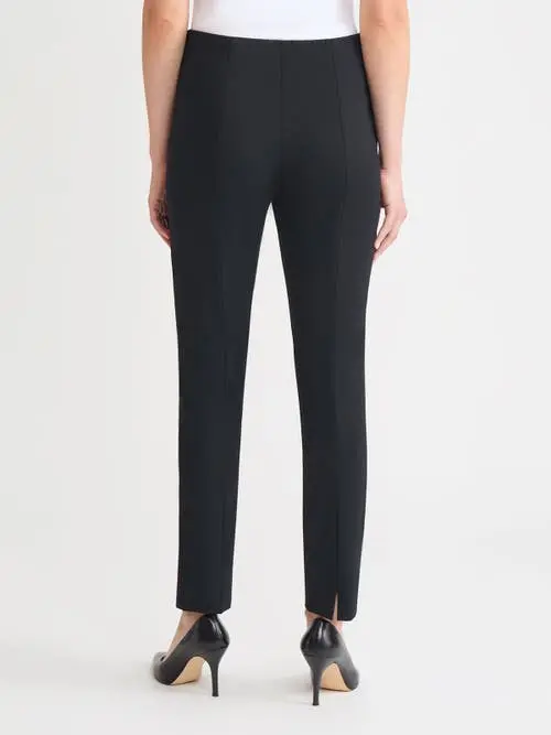 Misook Nia Slim Leg Luxestretch Ponte Pant - Black