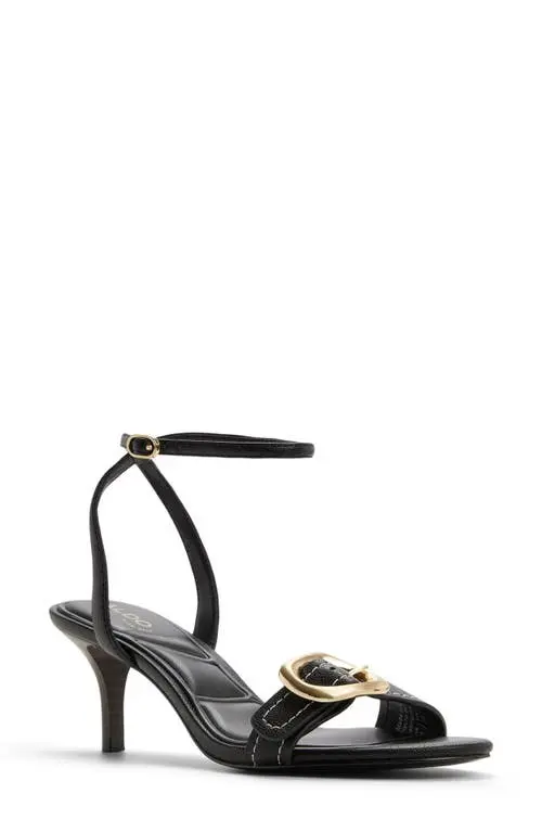 Aldo Ankle Strap Sandal - Black