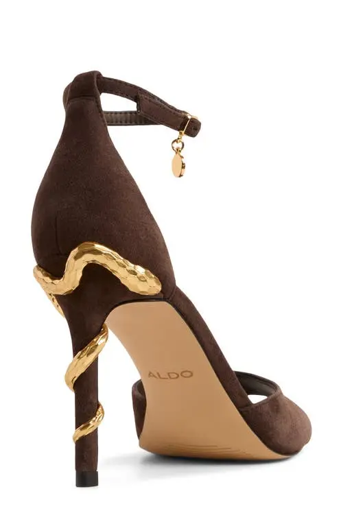 Aldo Medeza Pointed Toe Sandal - Dark Brown