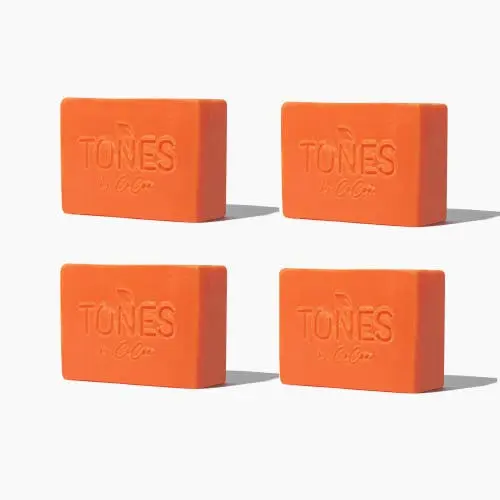 TONES BY COCOA Skin Lightening Kojic Soap + Irish Sea Moss Cleansing Bar - Orange