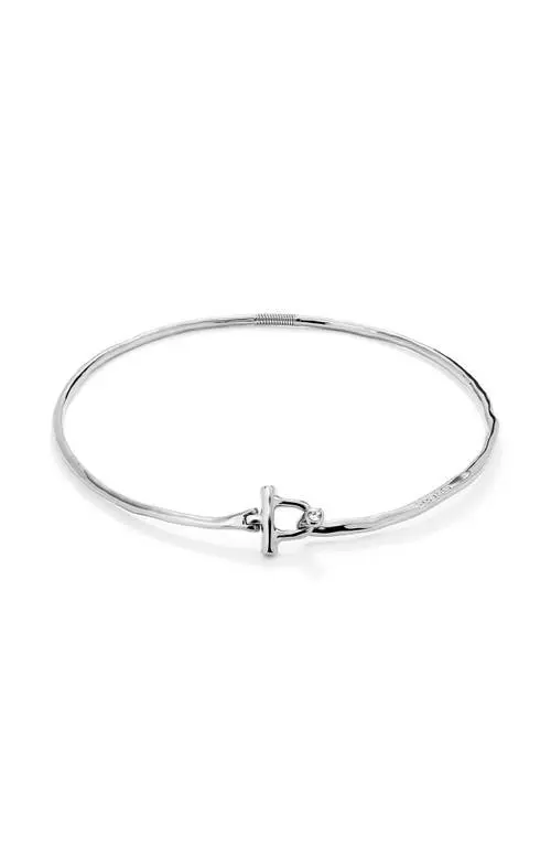 UNODE50 Choker Necklace With White Topaz - Silver