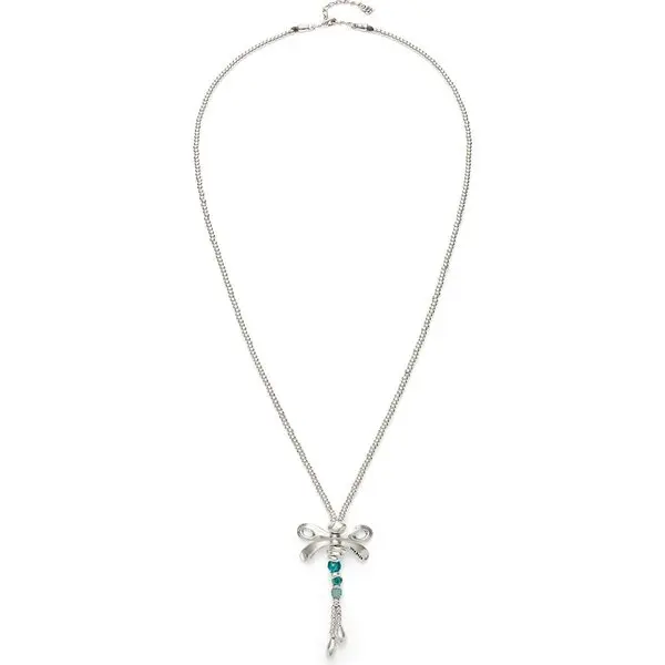UNODE50 Dragonfly Pendant Necklace - Silver