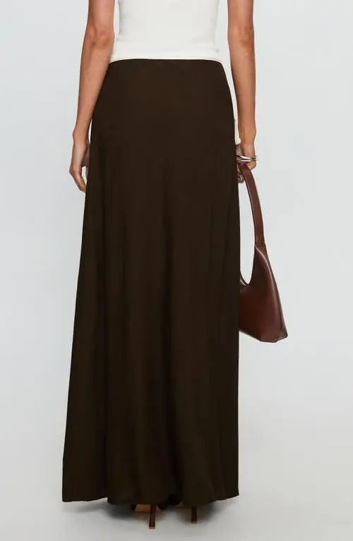 Princess Polly Keirah Contrast Binding Wrap Maxi Skirt