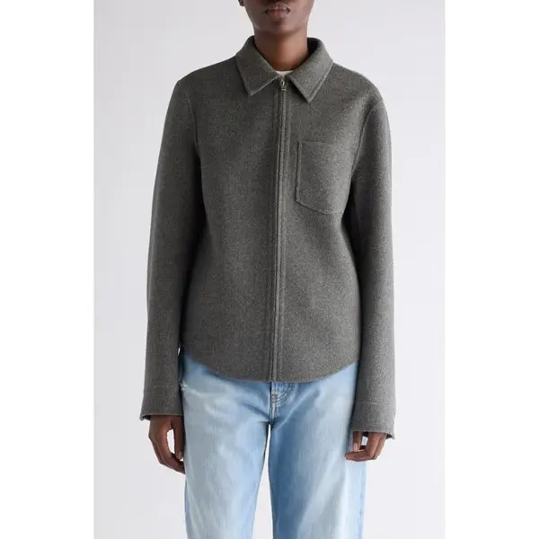 Acne Studios Wool And Cashmere Felt Shirt Jacket