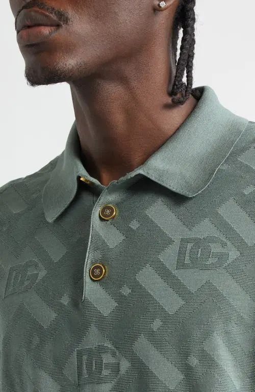 Dolce & Gabbana Jacquard Silk Polo