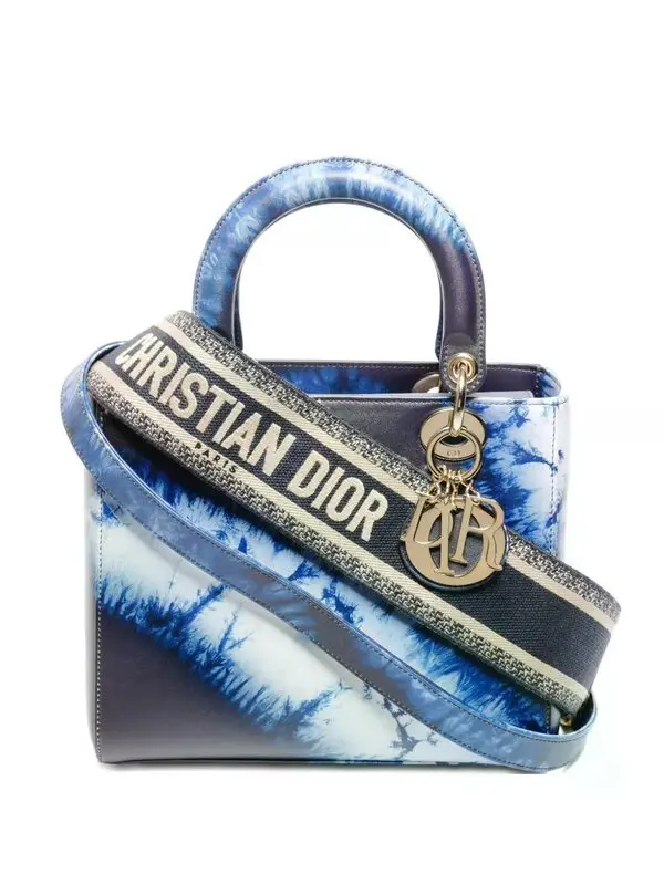Dior Medium Lady Tote Bag - Blue
