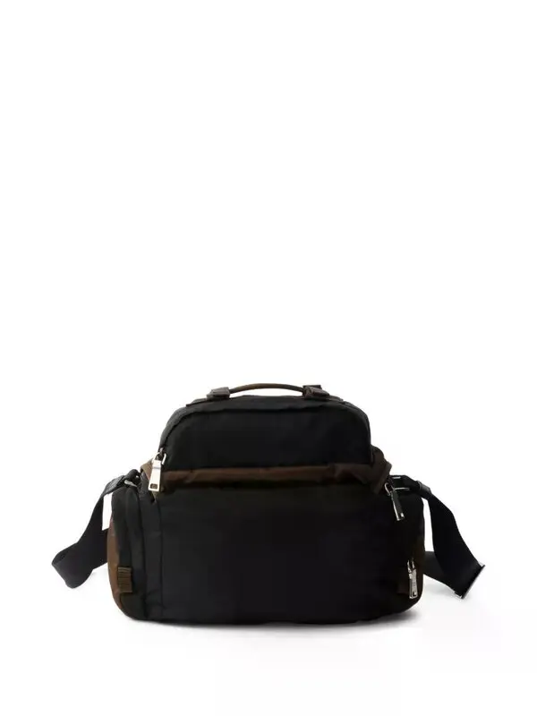 Prada Padded Buckled Shoulder Bag - Black