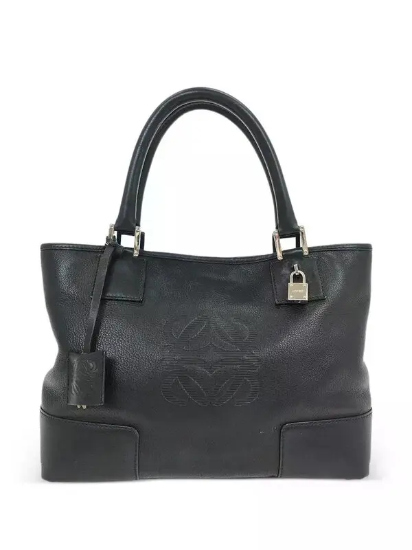 Loewe 2007 Fusta Embossed-logo Tote Bag - Black