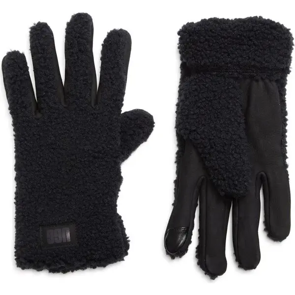 UGG Touchscreen Compatible Gloves - Black