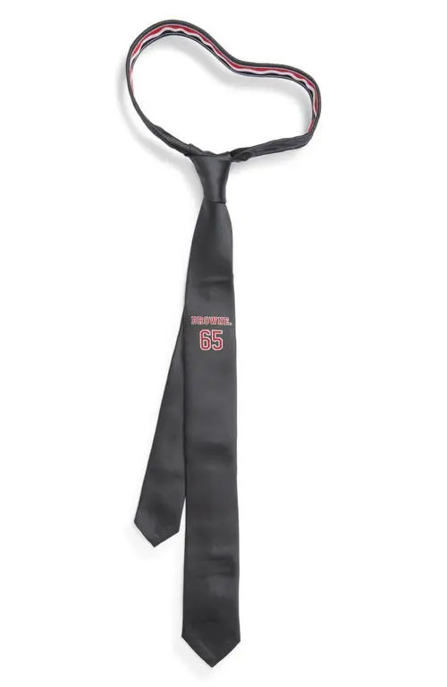 Thom Browne Classic 65 Silk Neck Tie - Dark Grey