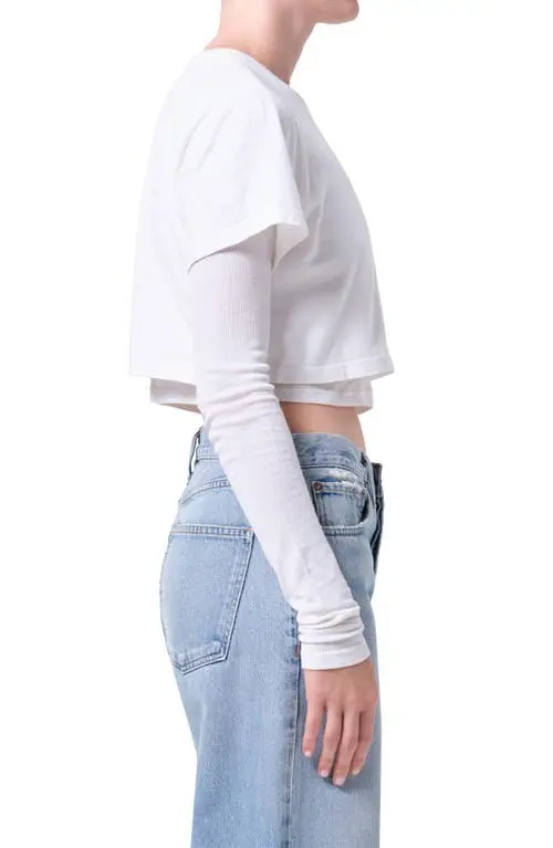 AGOLDE Romily Layered Crop Top