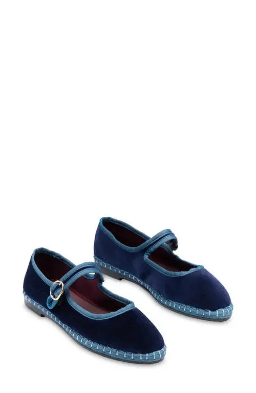 FLABELUS Montague Mary Jane Flat - Azul