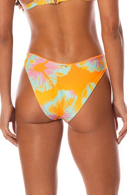 MAAJI Hawaiian Floral Splendour Reversible Bikini Bottom - Orange