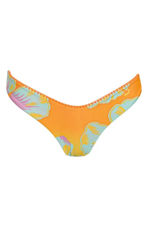 MAAJI Hawaiian Floral Splendour Reversible Bikini Bottom - Orange