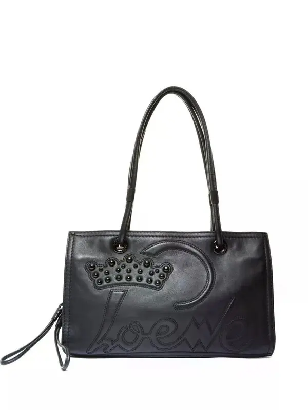 Loewe 2000-2020s Anagram Tote Bag - Black