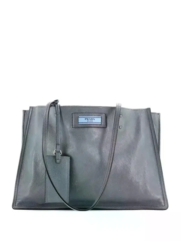 Prada Etiquette Glace Calf Medium Tote Bag