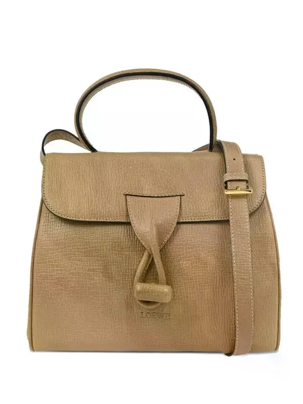 Loewe 1990-2000s Textured Leather Tote Bag
