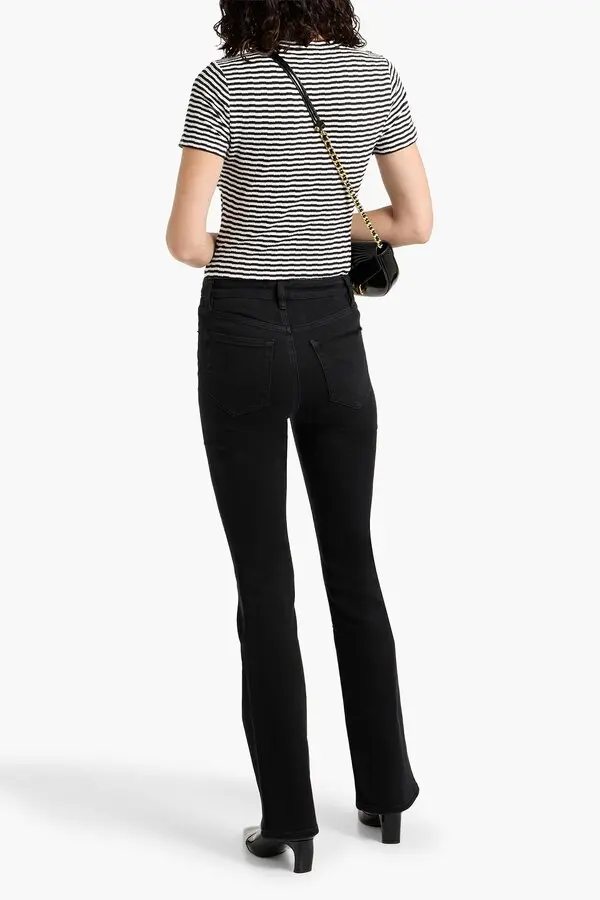 Veronica Beard The Draya Striped T-shirt - Black