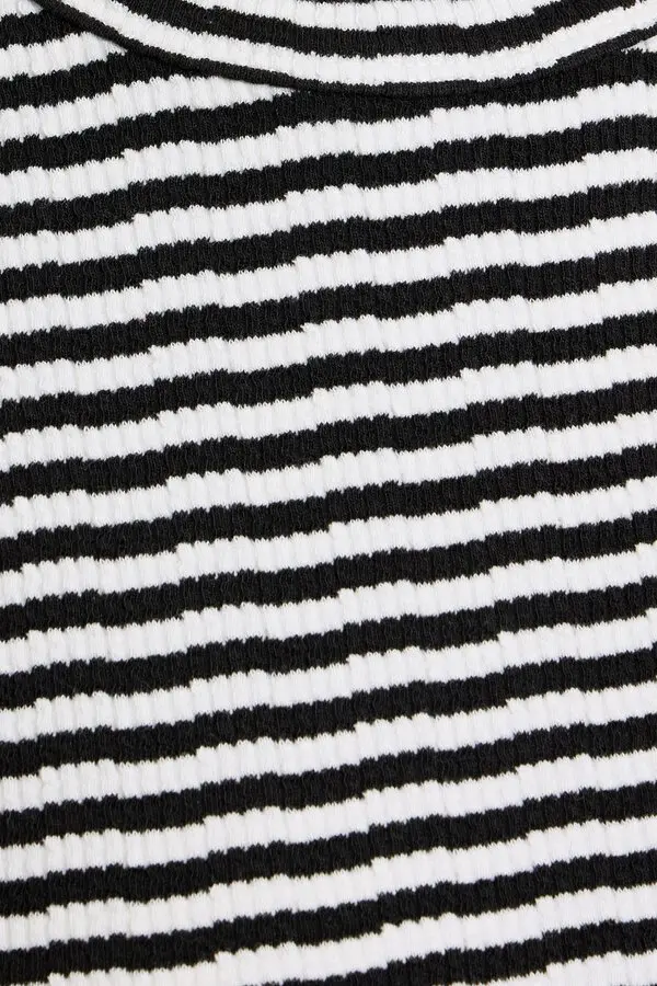 Veronica Beard The Draya Striped T-shirt - Black