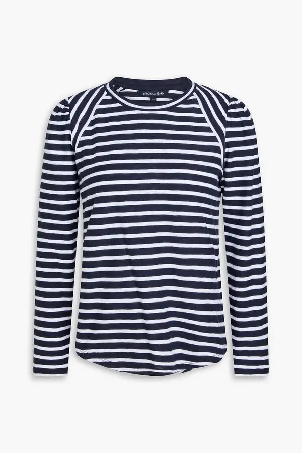 Veronica Beard Striped Pima Cotton Top