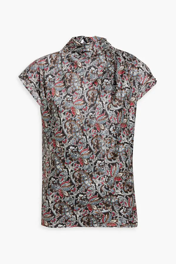 Veronica Beard Leilany Paisley-print Silk-blend Blouse