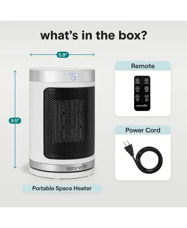 SERENELIFE Portable Space Heater