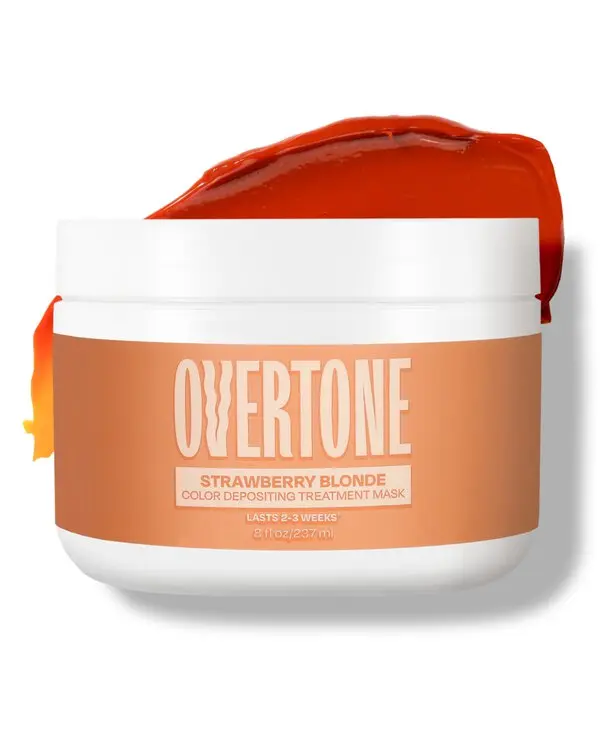 OVERTONE Color Depositing Hair Mask – Semi-permanent Hair Dye + Deep Conditioner - Strawberry Blonde
