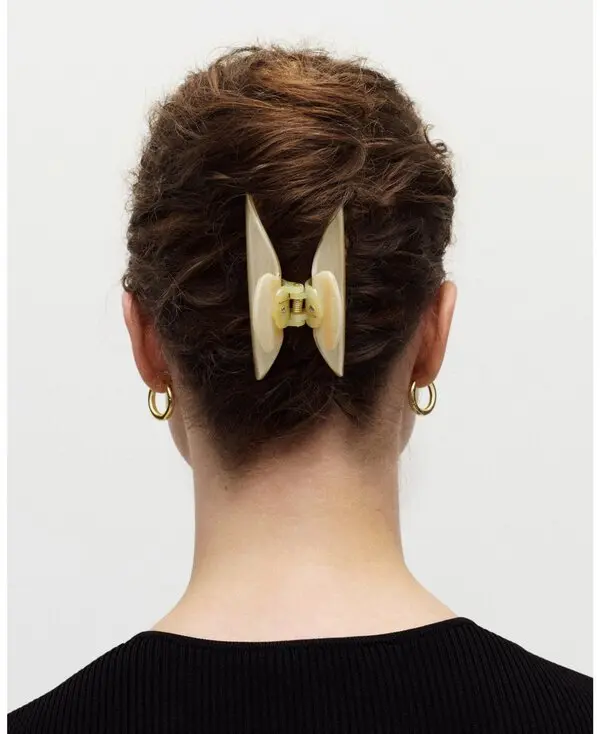 MACHETE Midi Heirloom Claw Clip - Alabaster