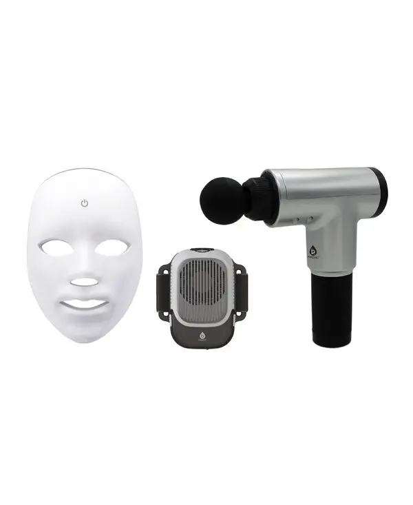 PURSONIC Total Wellness Recovery Bundle – Massage Gun - Grey
