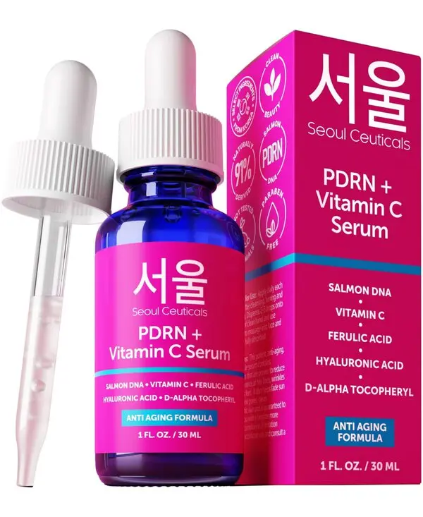 SEOUL CEUTICALS Korean Skin Care Pdrn + Vitamin C Serum - No Color