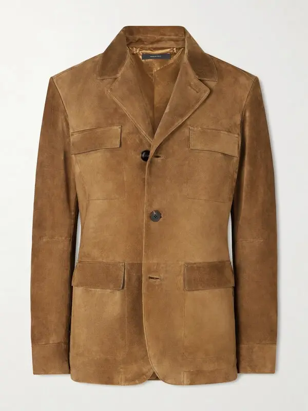 TOM FORD Suede Military Jacket